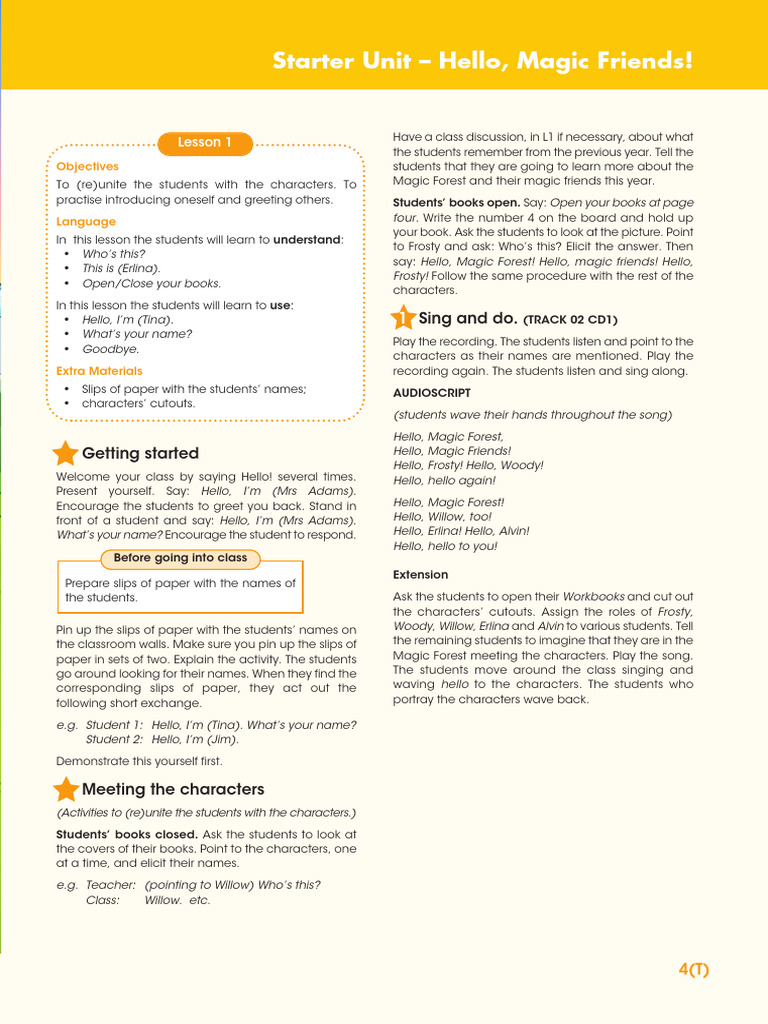 Starlight 2 Teachers Book Part1 | PDF | Human Communication | Linguistics