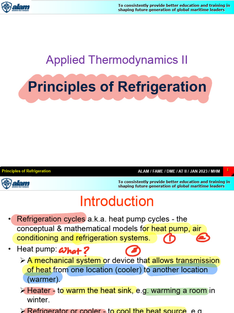Principles of Refrigeration | PDF | Heat Pump | Heat Transfer