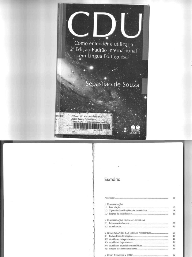 SOUZA, S. De. CDU Como Entender e Utilizar A 2 | PDF