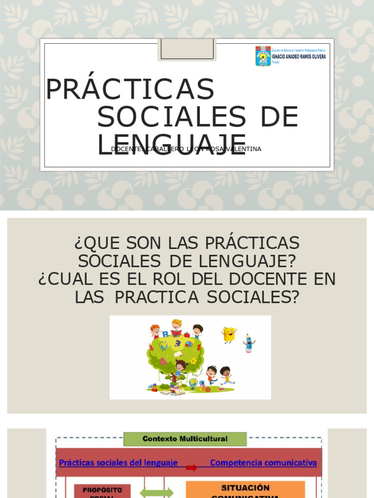 Prácticas Sociales de Lenguaje | PDF