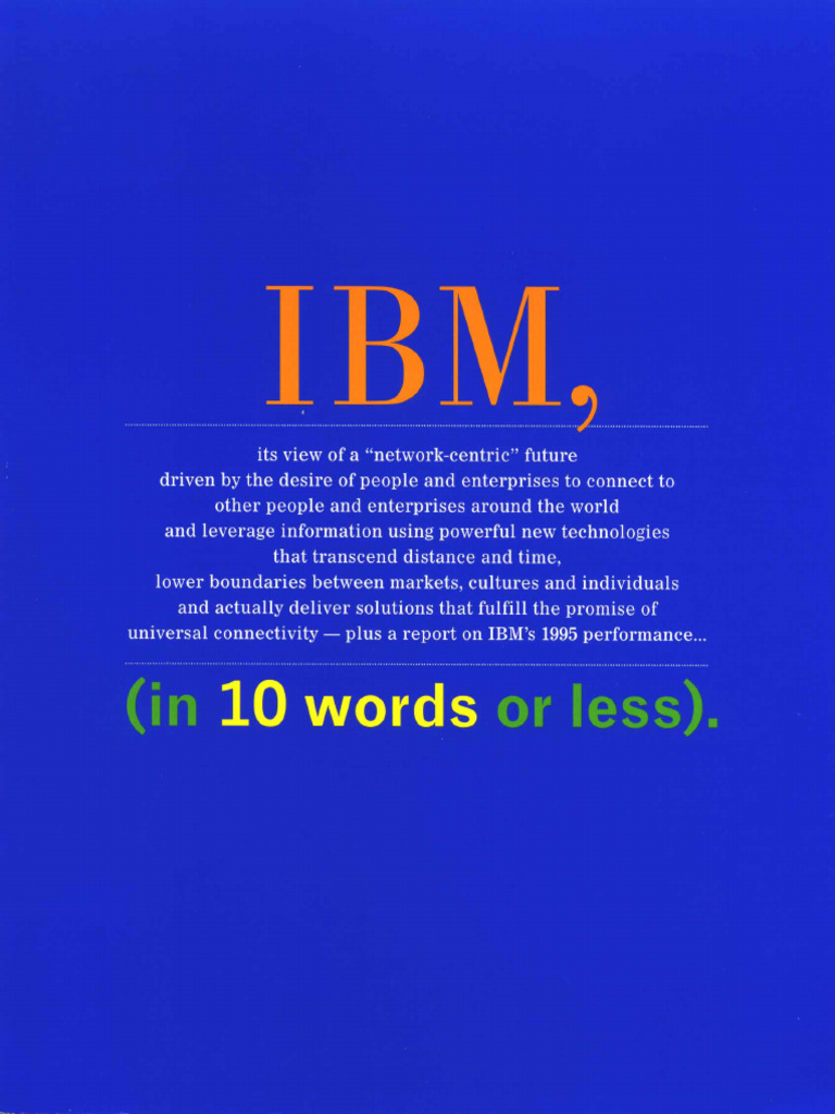 1995 Ibm Annual Report | PDF