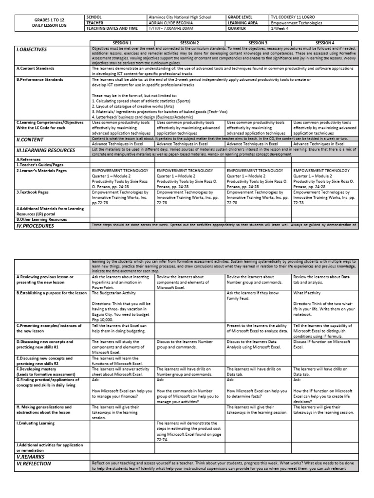 I Objectives | PDF | Learning | Cognition