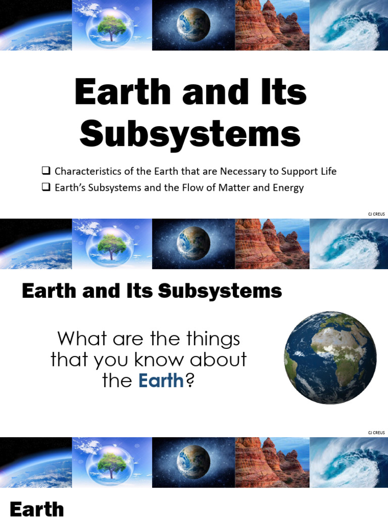 ES Earth and Its Subsystems | PDF | Earth Sciences | Earth