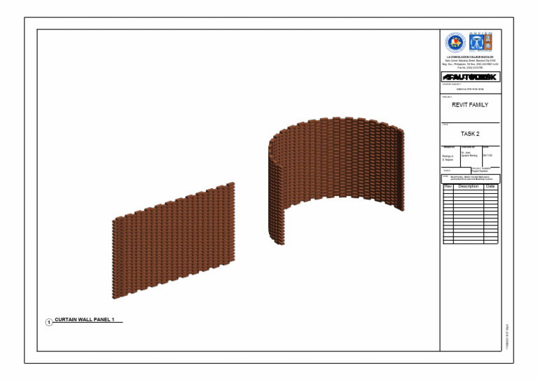 Revit Family: Curtain Wall Panel 1 1 | PDF