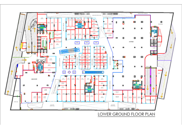 Lower Ground Floor With Area | Download Free PDF | Pedestrian ...