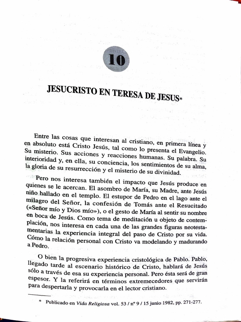 JesusenTeresa. Tomas Alvarez. | PDF | Concepciones de dios | Creencia religiosa y doctrina