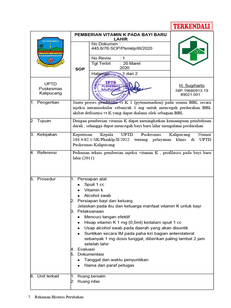 Sop Pemb SLP Mata PD Bayi | PDF