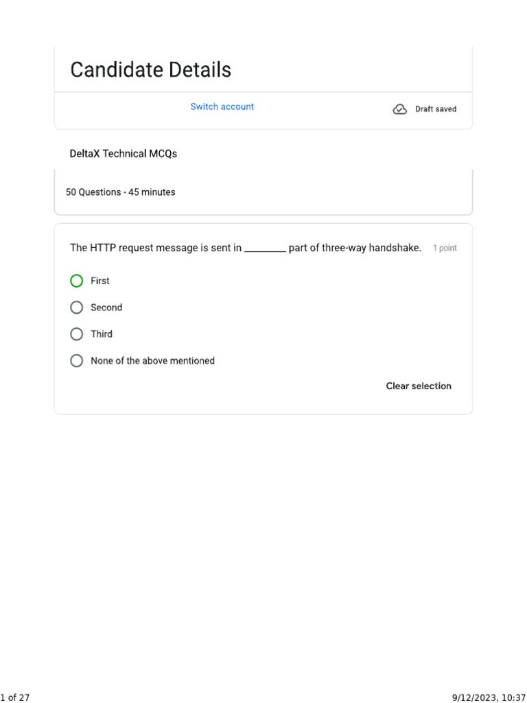 Delta X MCQ Test. | PDF
