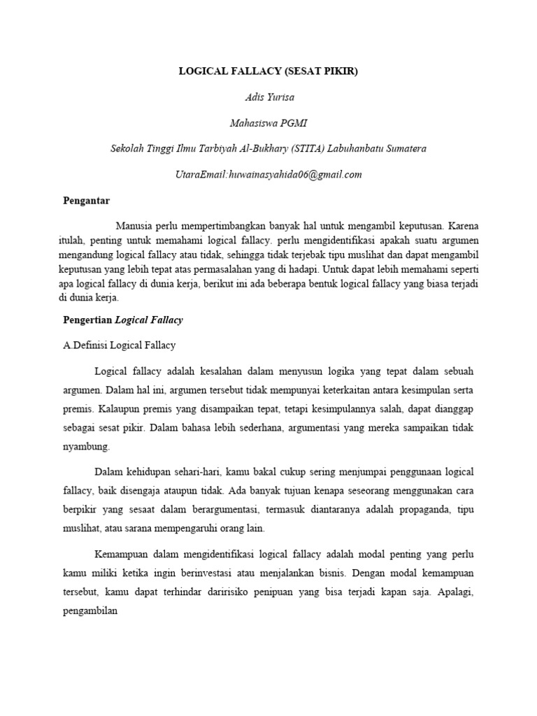 Logical Fallacy 2 Pdf
