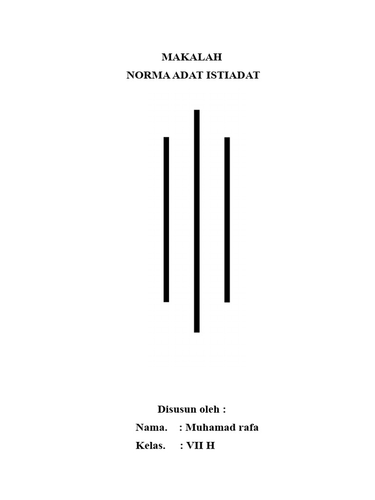 Pemahaman Norma Adat Istiadat | PDF