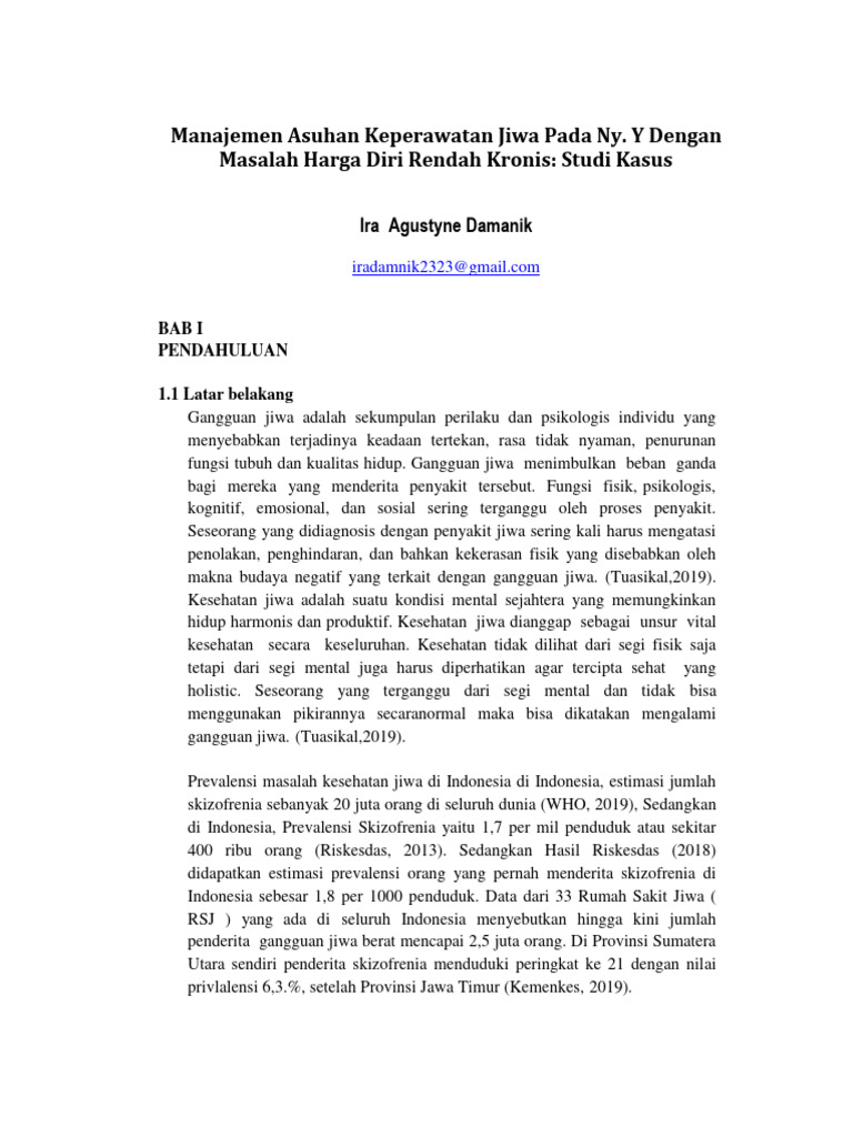 Asuhan Keperawatan Jiwa Ny.Y | PDF