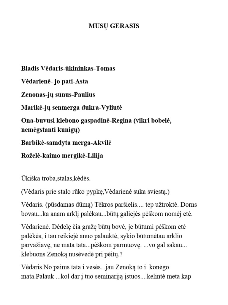 Mūsų Gerasis | PDF