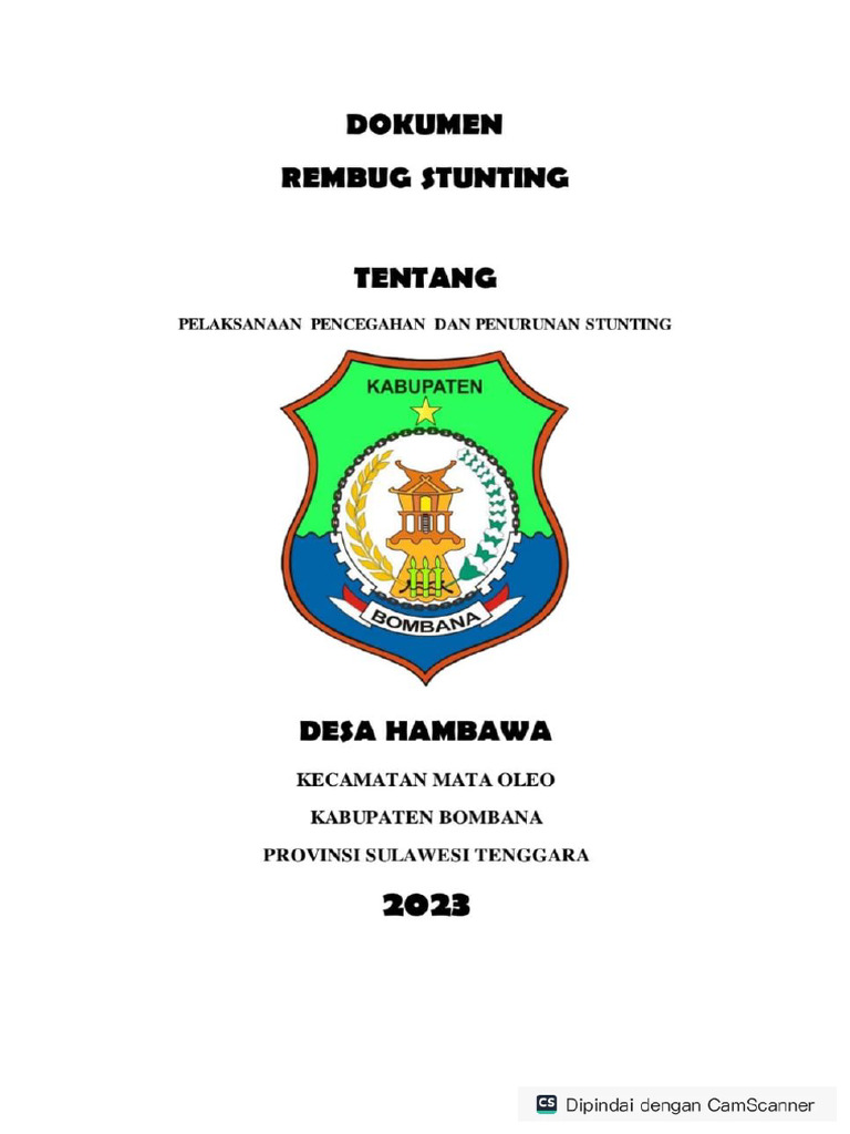 Ba, DH Rembug Stunting Desa Hambawa-1 | PDF