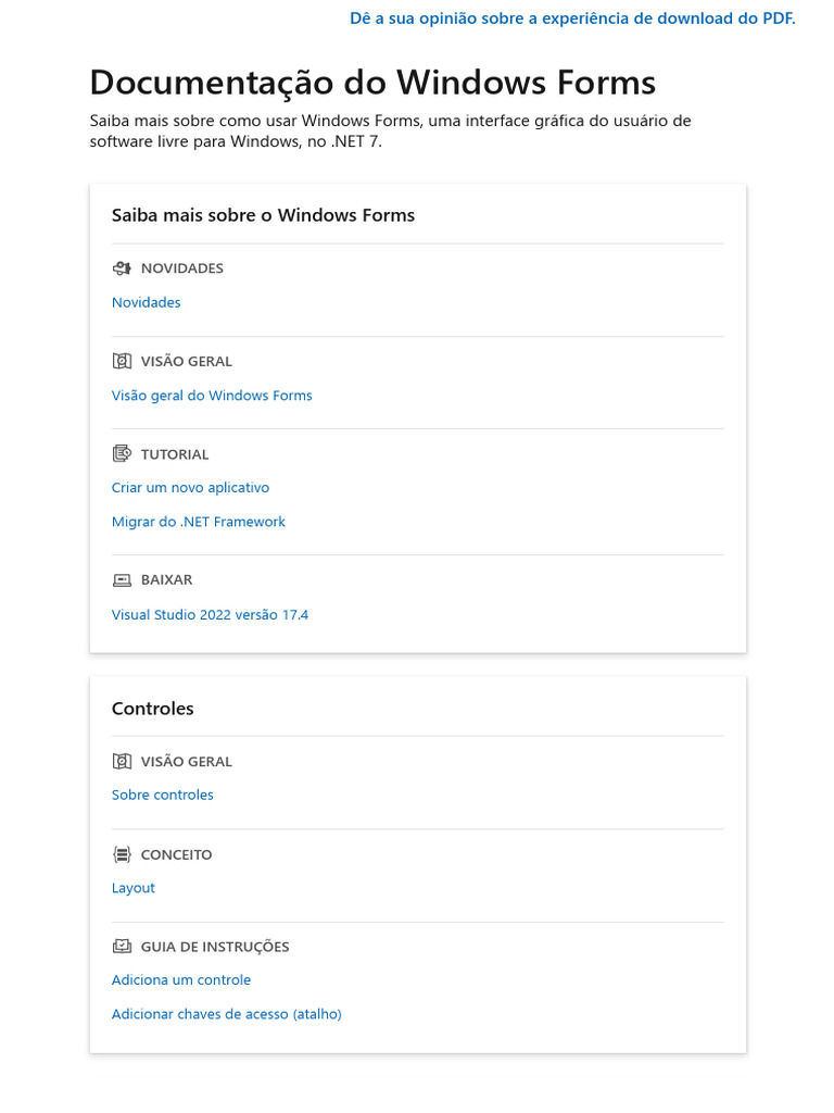 Documentação Do Windows Forms Pdf Extensible Application Markup Language System Software