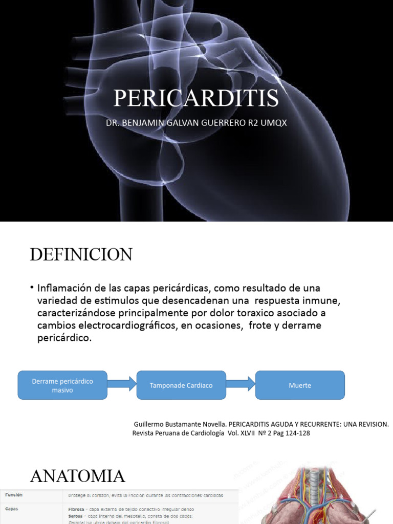 Clasificación y Fisiopatología de Pericarditis | PDF | Medicina CLINICA ...