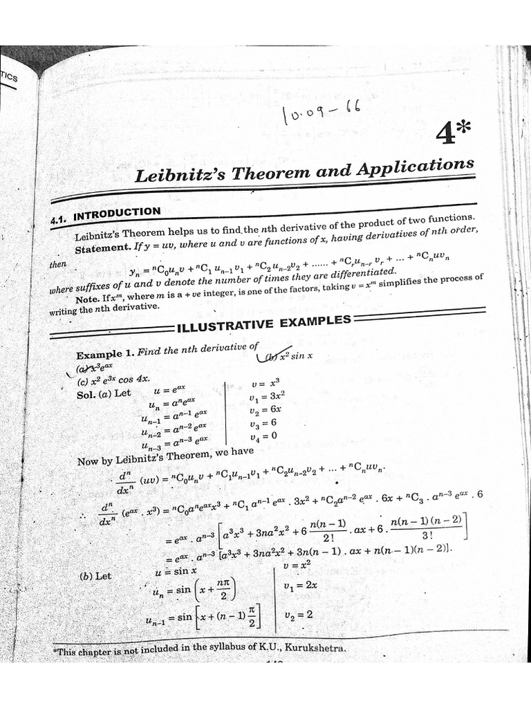 Leibnitz Theorem | PDF
