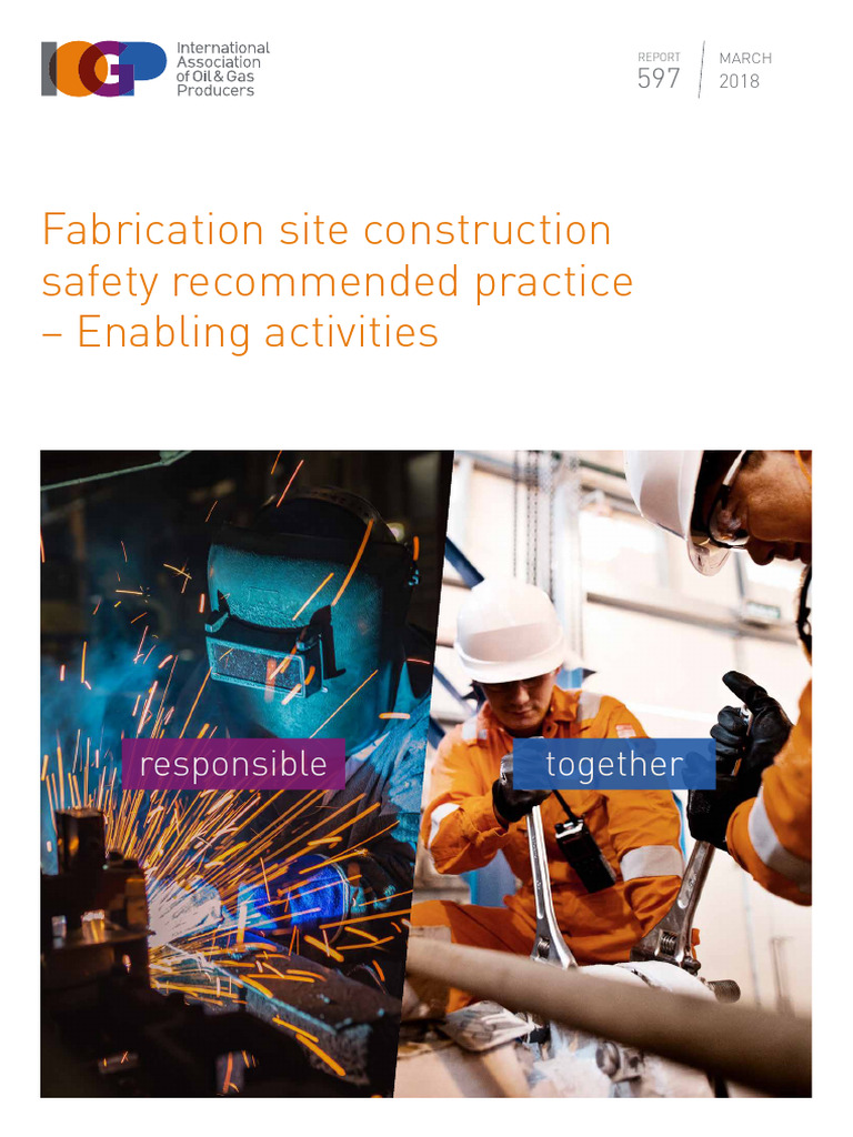 Fabrication Site Construction Safety Recommended Practice - Enabling Activities | PDF ...
