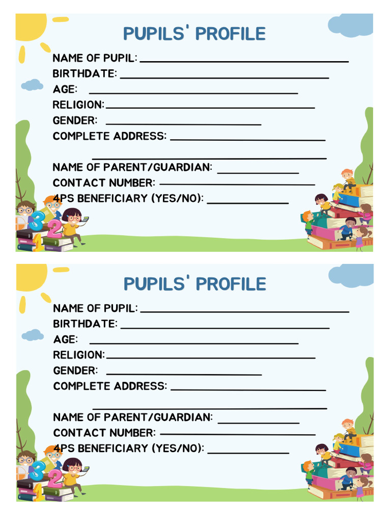Pupils Profile | PDF