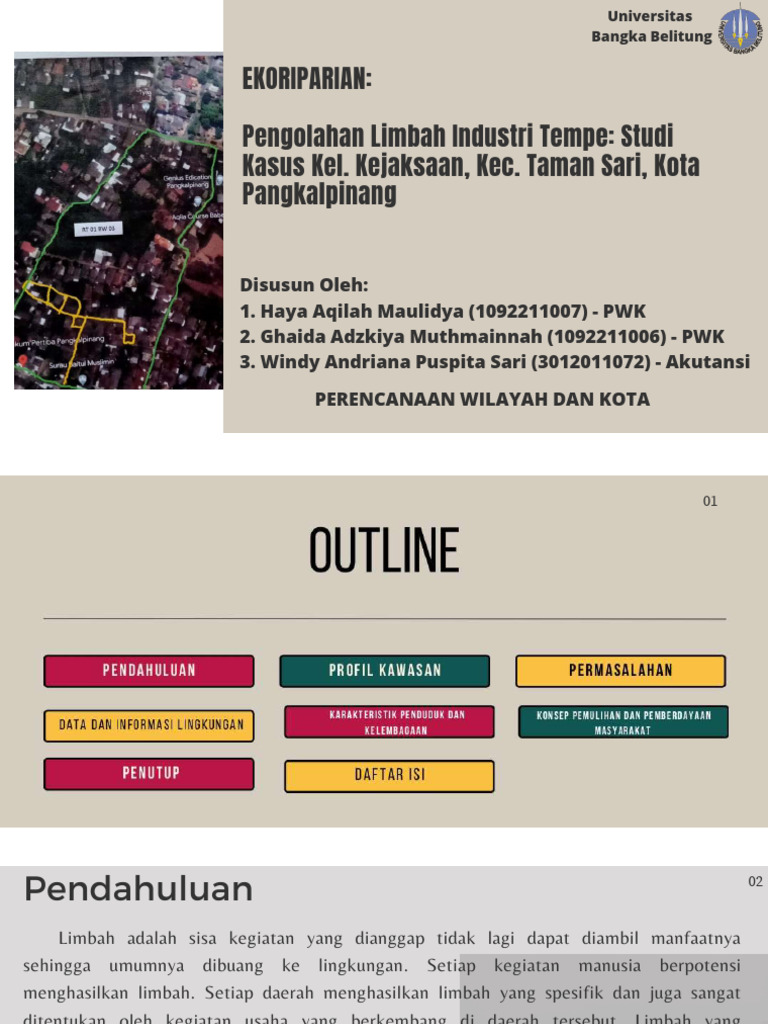 Ekoriparian - Pengolahan Air Limbah Tempe | PDF