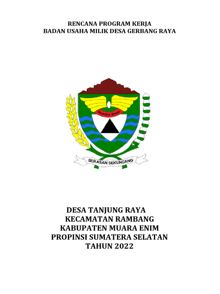 5.RENCANA PROGRAM KERJA BUMDESA Oke | PDF
