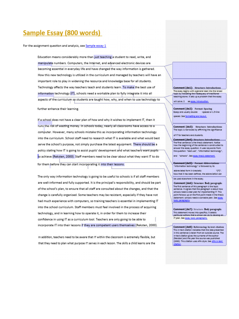 Sample-Essay-1.pdf (MIA) | PDF | Citation | Teachers