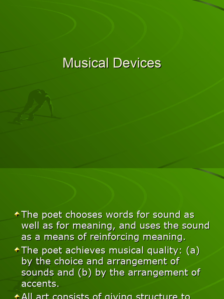 Musical Devices | PDF | Syllable | Poetry