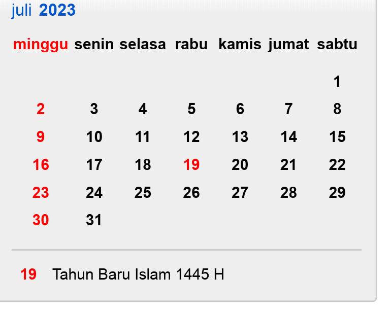 Kalender Tahun 2023, Hari Libur Nasional Dan Cuti Bersama | PDF