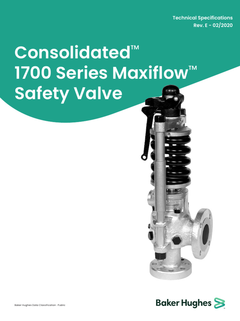 1700 Series - Tech Specification (02-2020) | PDF | Steel | Valve