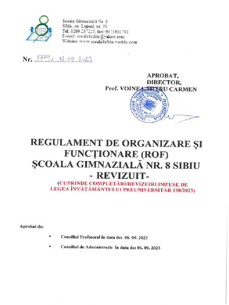 Rof Revizuit 2023-2024 | PDF