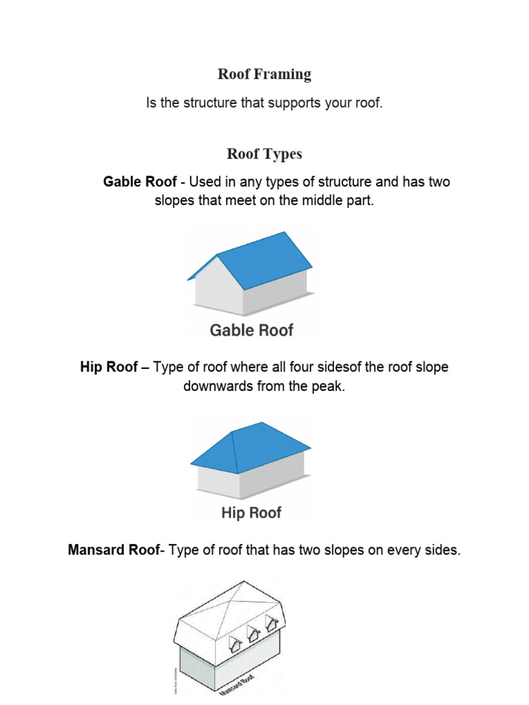 Basic Roof Framing Pdf
