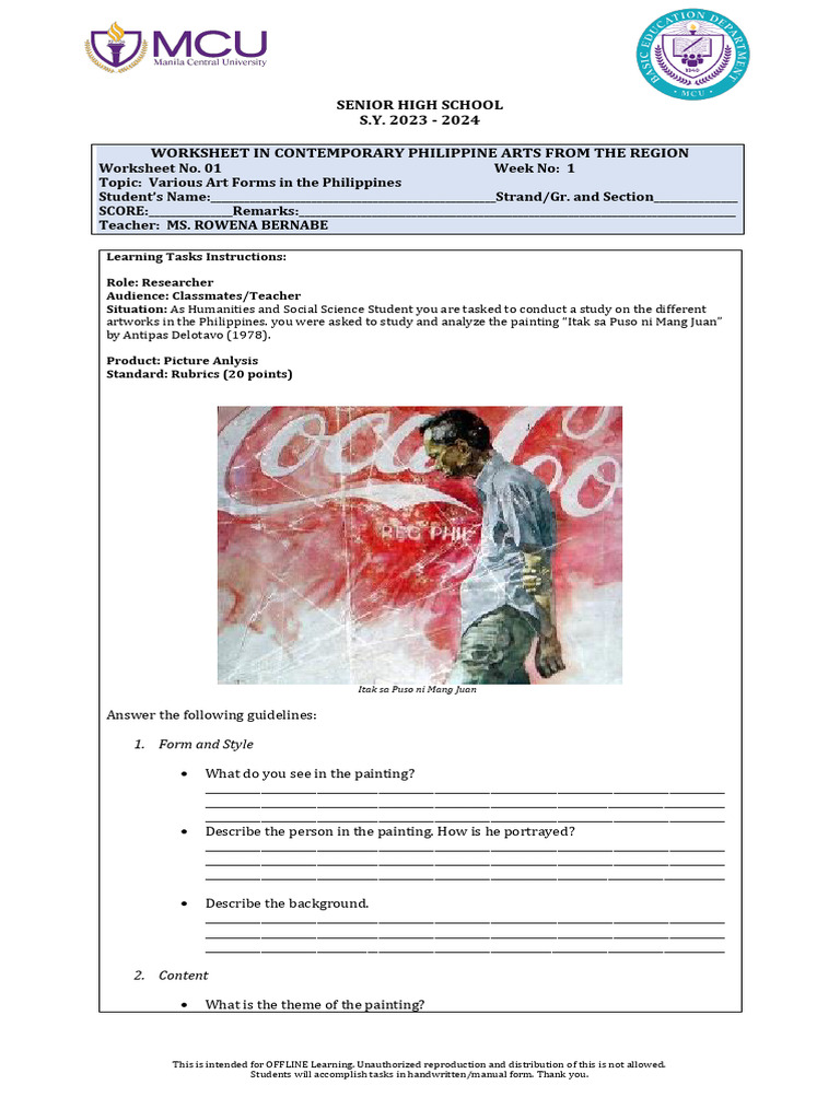 Cpar Worksheet No. 1 | PDF | Human Communication | Learning