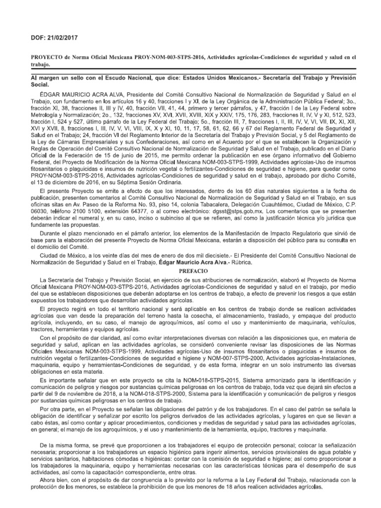 Nom 003 STPS 1999 | PDF