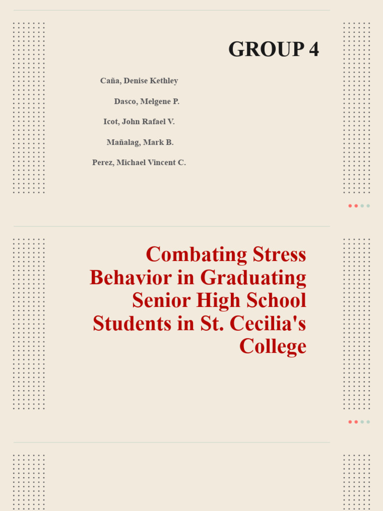 Group 4 Research Defense | PDF | Stress Management | Qualitative Research