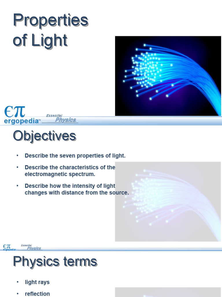 Seven Key Properties of Light | PDF | Light | Electromagnetic Radiation