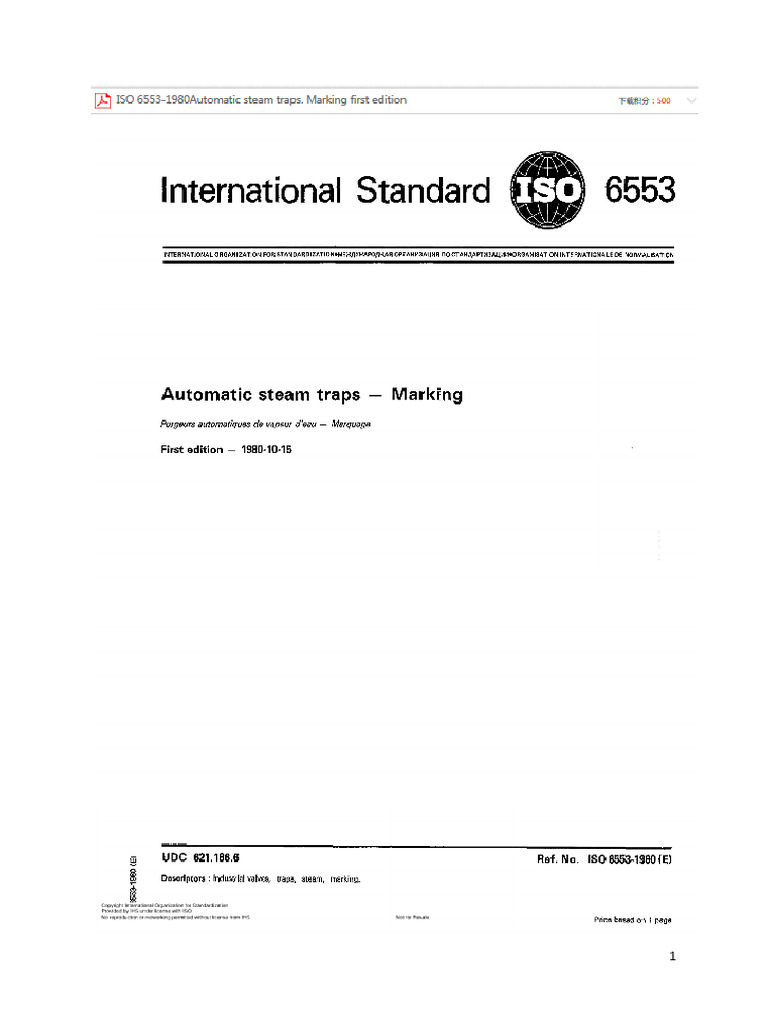 Iso 6553-1980 | PDF