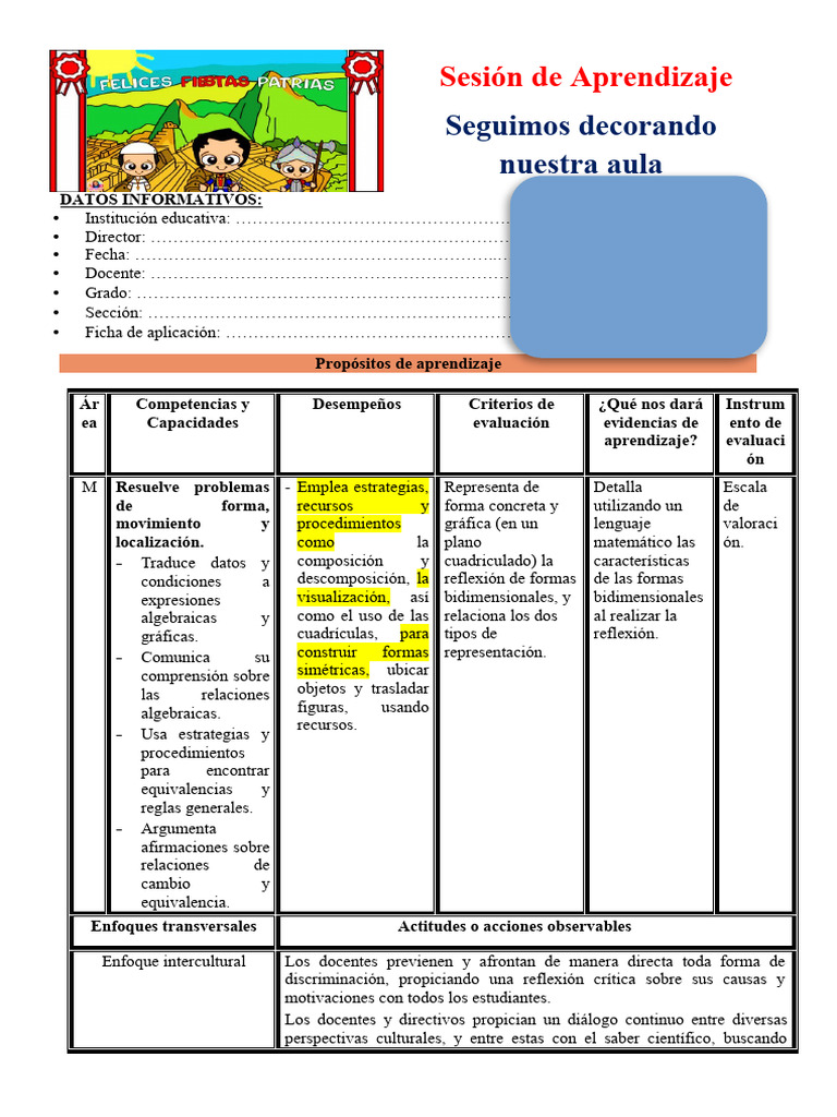 4° Sesión Día 2 Mat Seguimos Decorando Nuestra Aula Unidad 5 Semana 4 | PDF