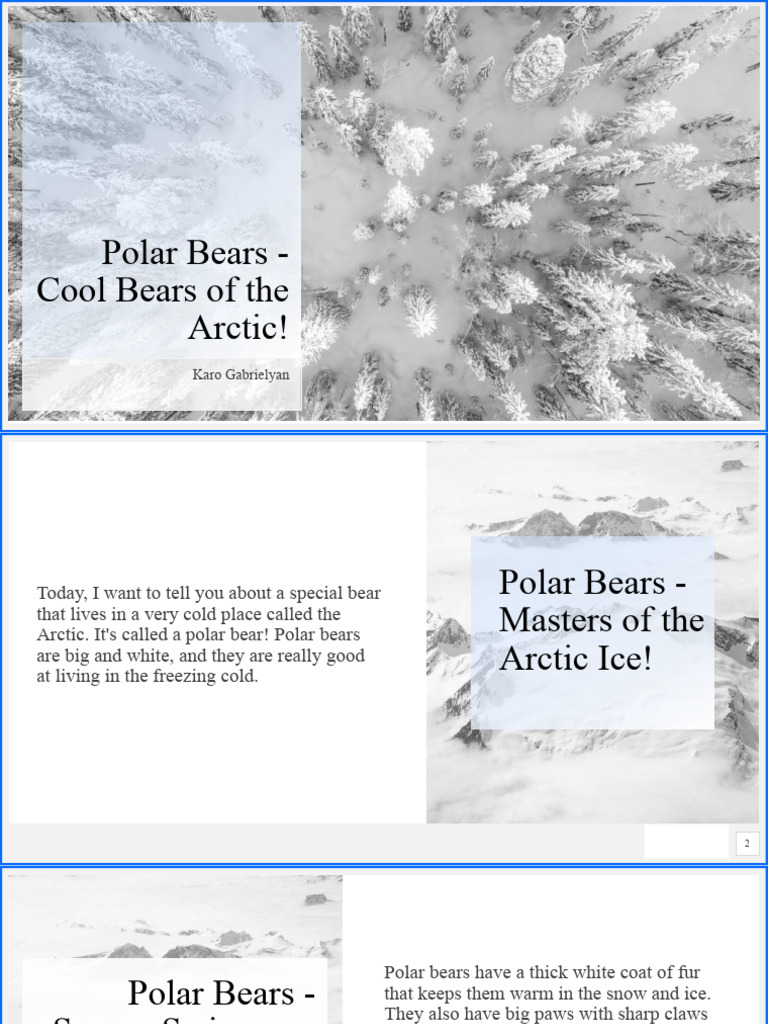 Polar Bears - Cool Bears of The Arctic | Download Free PDF | Polar Bear ...
