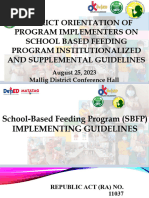 RM No. 027 S. 2024 Advisory For The Implementation of The School Based ...