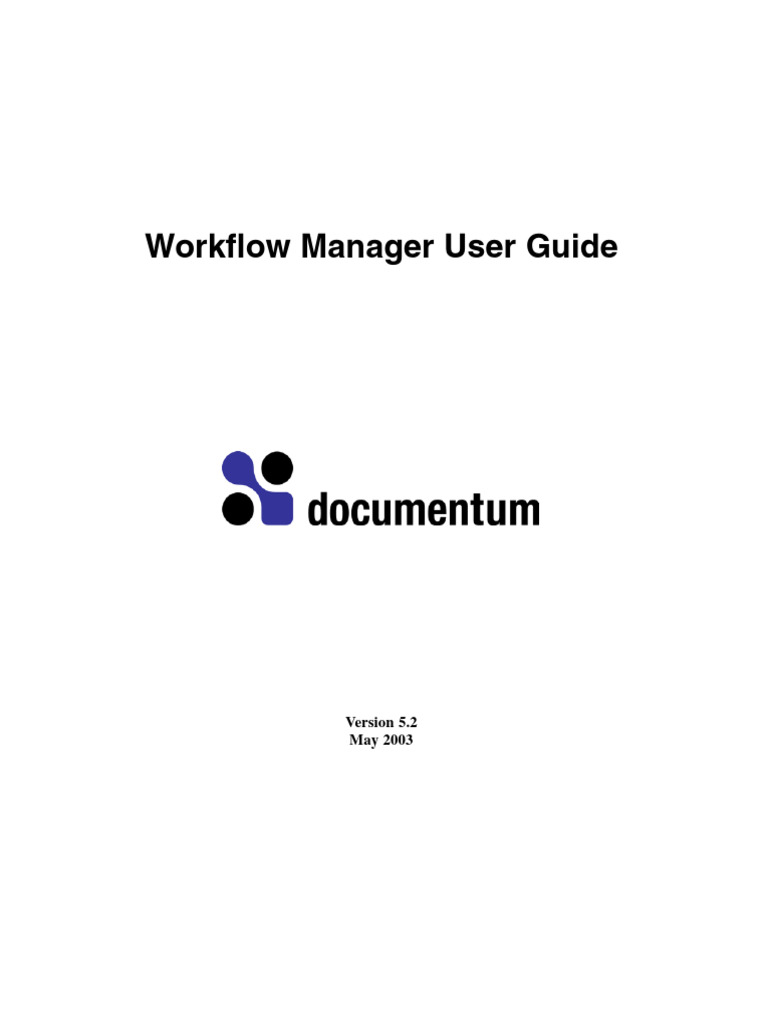 Documentum Workflow Manager 5.2 User Guide | PDF | Icon (Computing ...