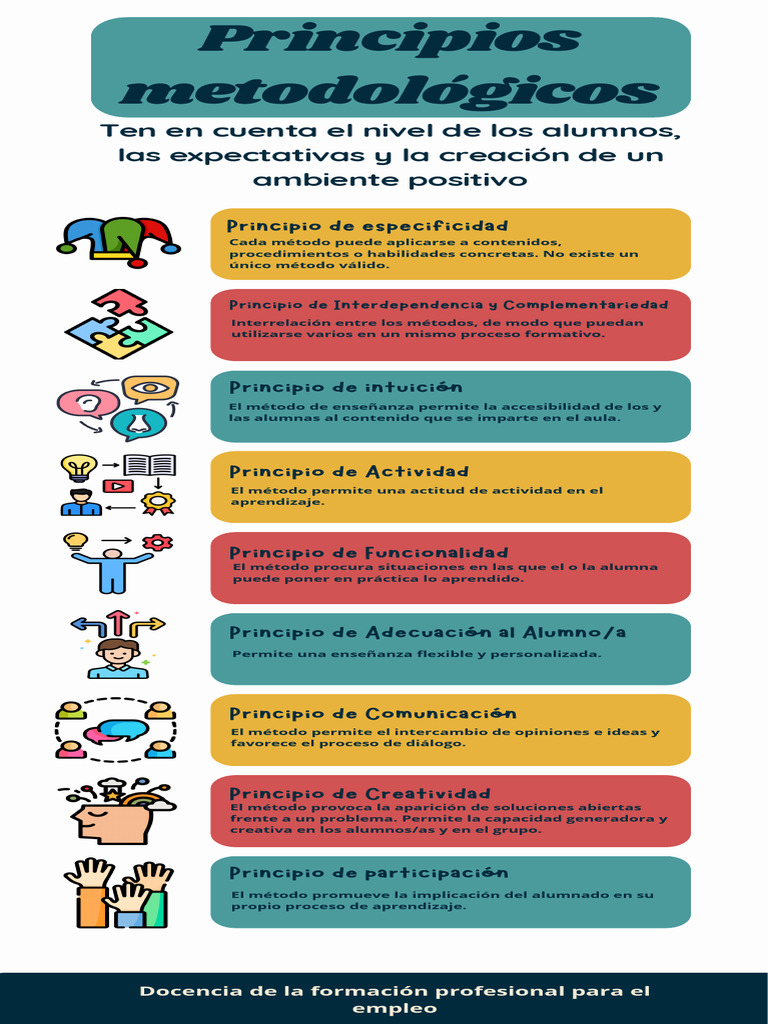 Infografía Principios Metodológicos | PDF
