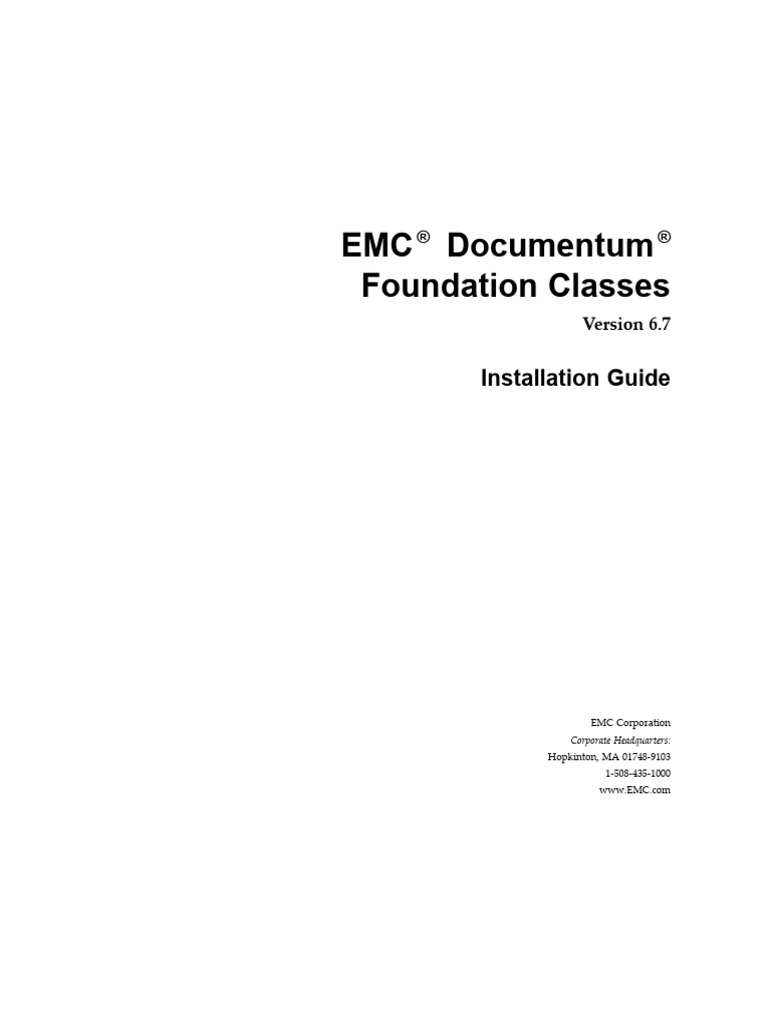 Documentum Foundation Classes 67 Installation Guide | PDF | I Pv6 | Installation (Computer Programs)