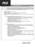 CS Form No. 212 Attachment - Work Experience Sheet | PDF | English As A ...