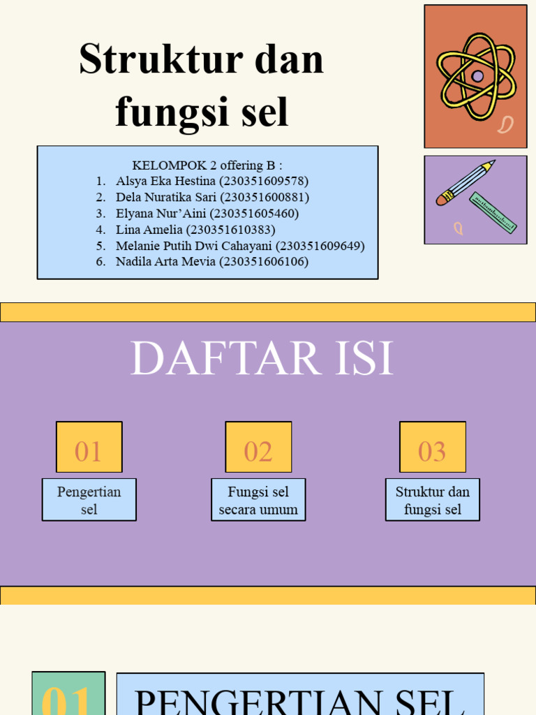 Struktur Dan Fungsi Sel Kel 2'b Biodas | PDF