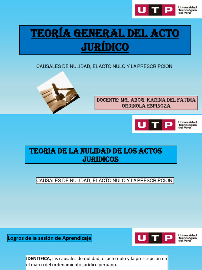 S10.s1 Causales de Nulidad Del Acto Jurídico | PDF | Nulo (ley) | Donación