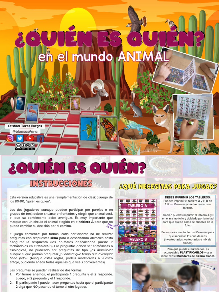 Quien Es Quien Animales | PDF | Invertebrado | Primeras apariciones ...