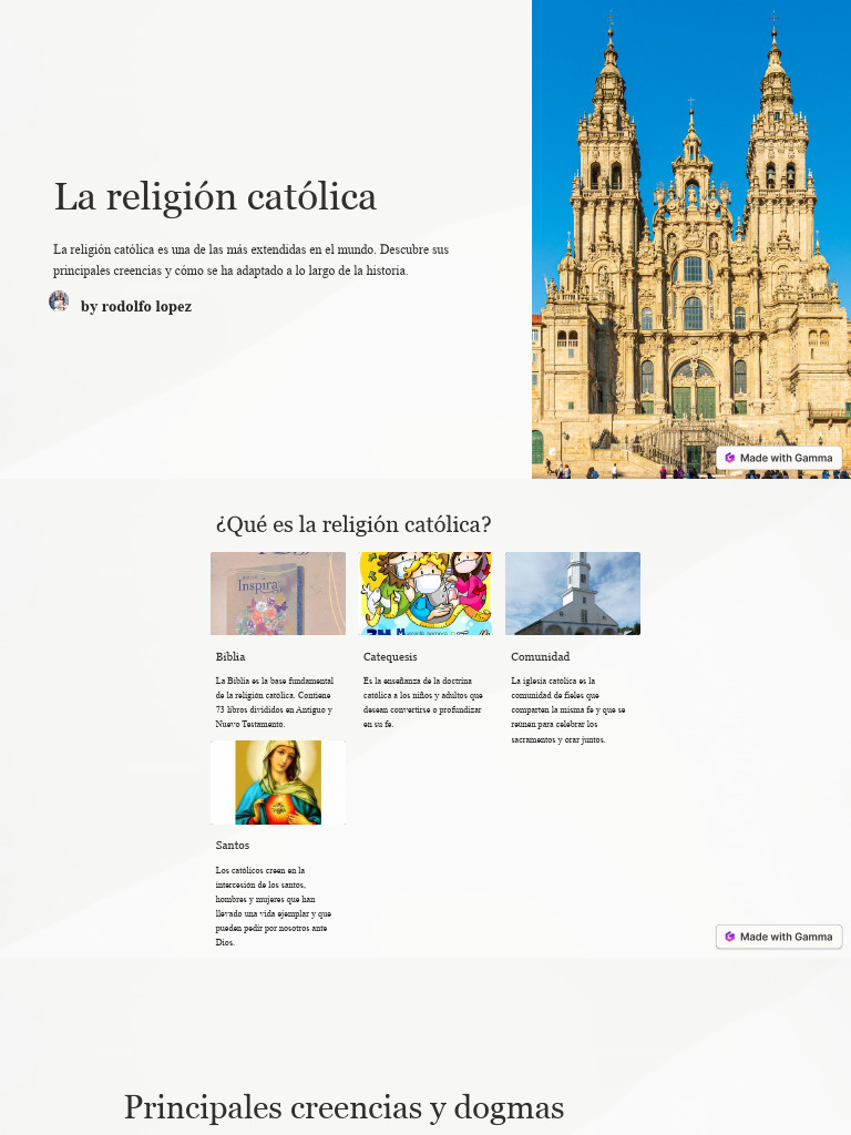 La Religion Catolica | PDF | Iglesia Católica | Sacramentos