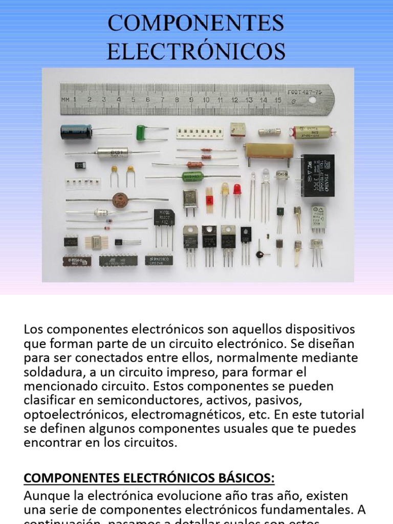 Componentes Electrónicos Básicos | PDF | Electrónica | Inductor