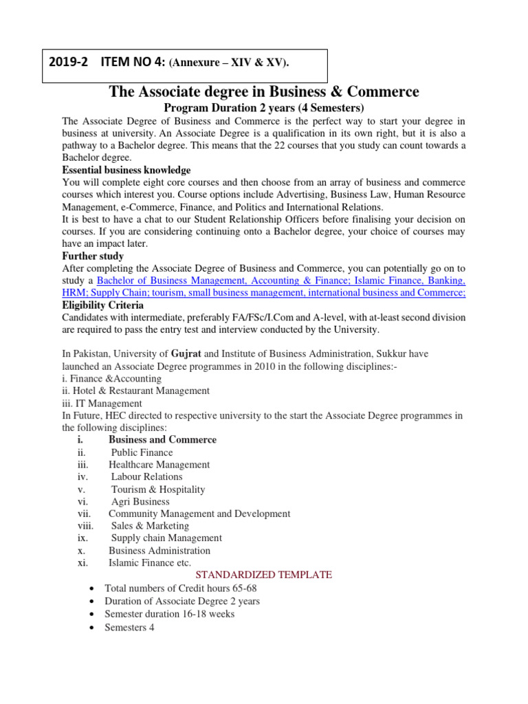 4-ADP in Business and Commerce | PDF | Academic Degree | Associate Degree
