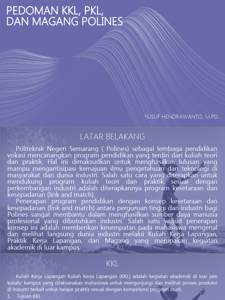 Pedoman KKL, PKL, Dan Magang | PDF