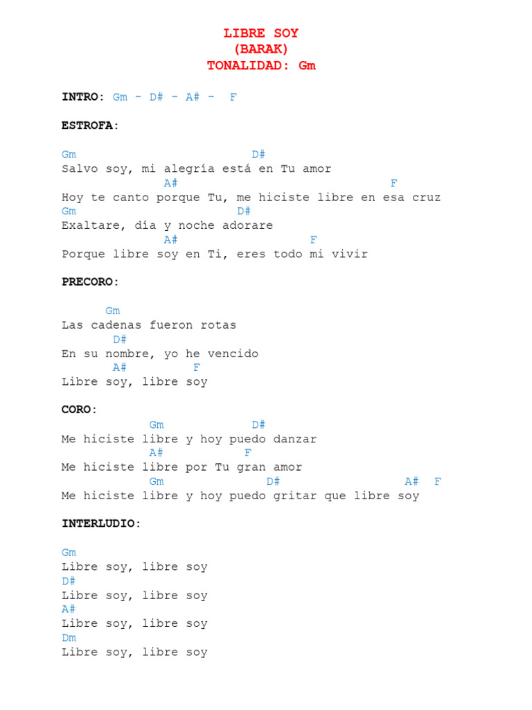 Libre Soy Barak (GM) | PDF